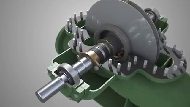 Центробежный насос одноступенчатый с двухсторонним подводом жидкости