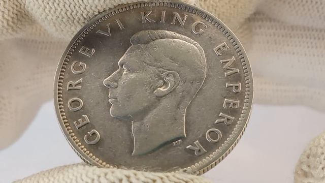 Новая Зеландия 2 шиллинга (флорин), 1942 года.