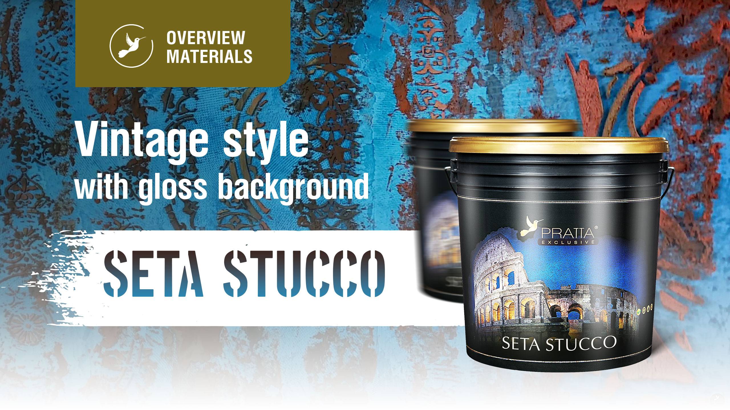 Винтажные стены в интерьере с помощью материала PRATTA