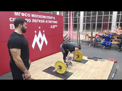 140 кг на "бис". Штангисты в гостях у легкоатлетов.