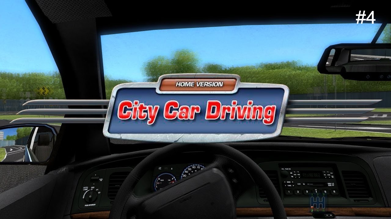 Рувим на Кабане и адский экзамен ПДД пытается проходить в City Car Driving #4