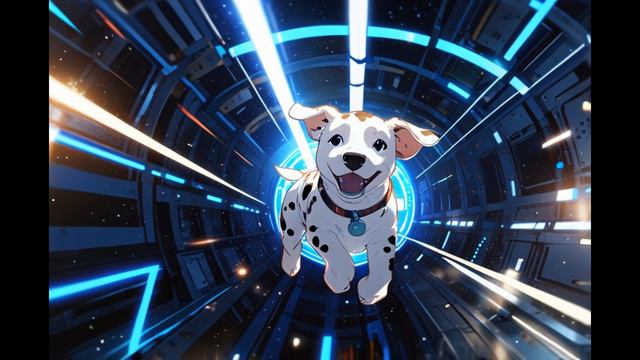 щенок в космосе