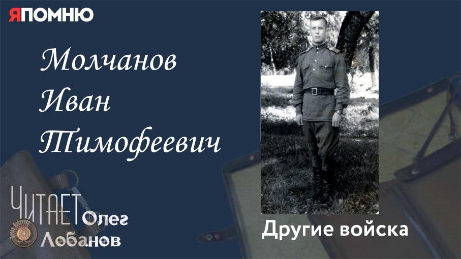 Молчанов Иван Тимофеевич. Проект "Я помню" Артема Драбкина. Другие войска.