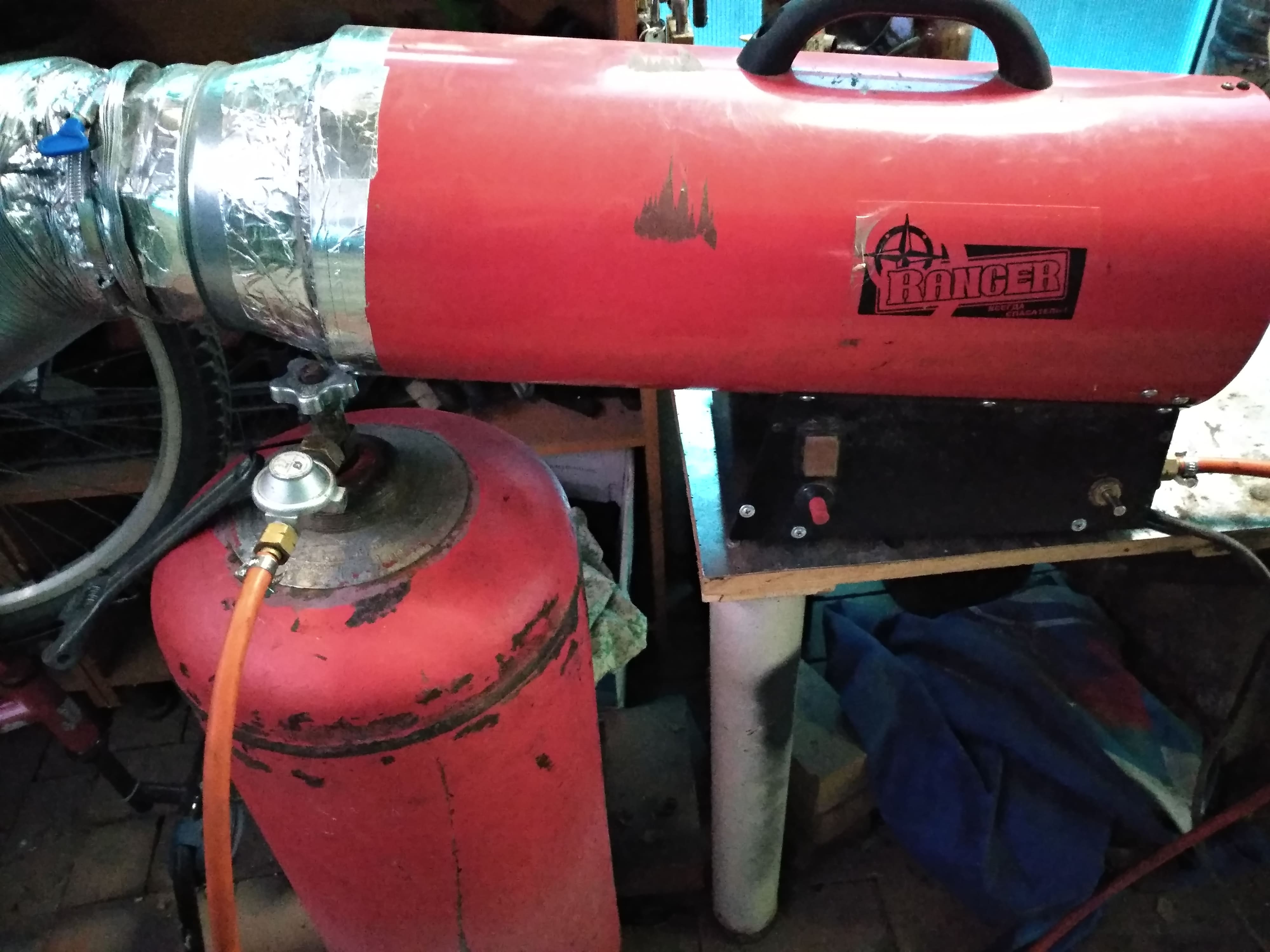 Газовая тепловая пушка RANGER. Ремонт всё просто.