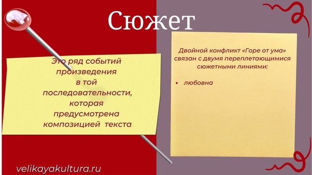 Конфликт, сюжет и композиция «Горе от ума»