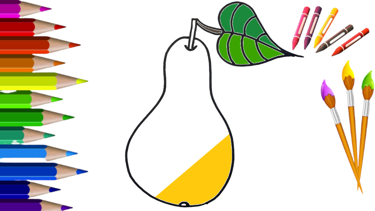 Как нарисовать ГРУШУ. Рисунки для ДЕТЕЙ
