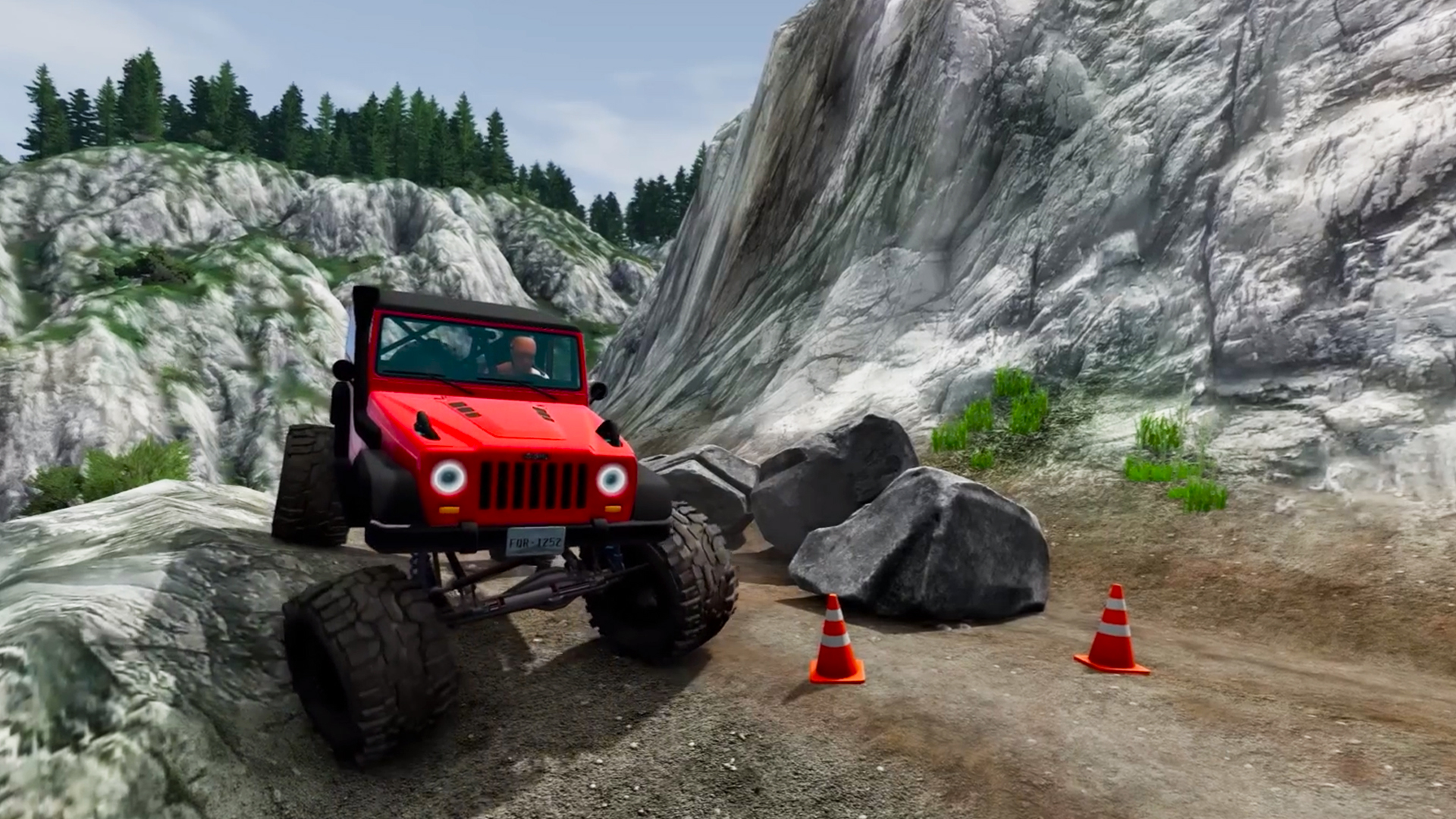 Beamng drive - автомобили vs скалистые горы | HITGAMEZ