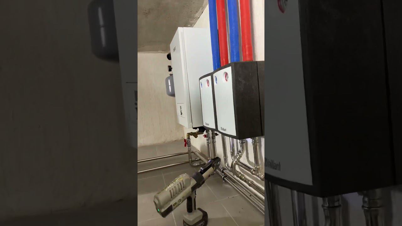 Монтаж котельной #vaillant #отопление #дом #строительство