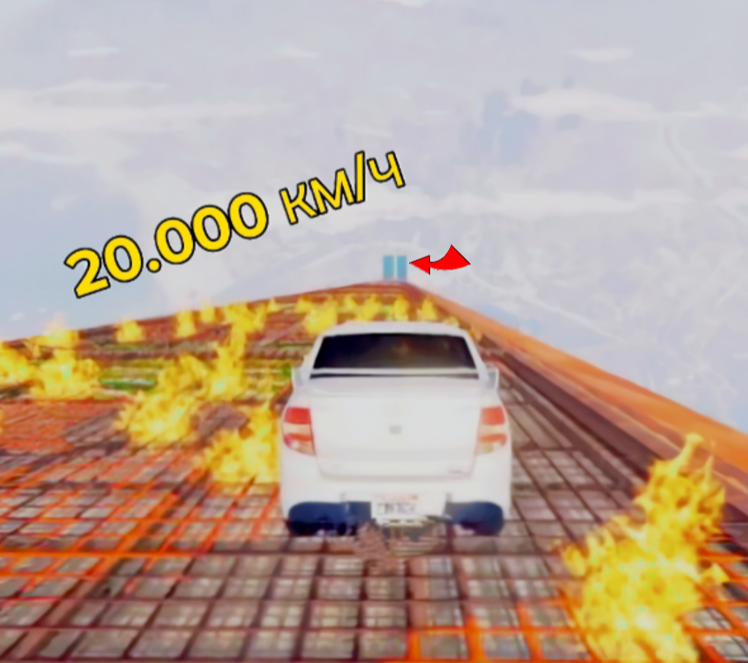 БЕЗУМНЫЙ СПУСК БЕЗ ТОРМОЗОВ С ОГНЕННОГО ТРАМПЛИНА в ГТА 5! ОБЗОР МОДА в ГТА 5! GTA MODS ВИДЕО GTA