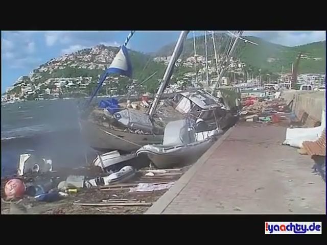 Аварийные ситуации - Стоянка - Последствия шторма в Port Andratx на Майорке ч.2
