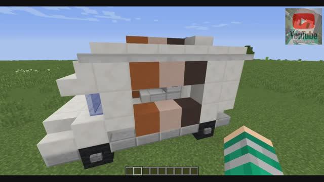 Построил грузовик с мороженым из книги Майнкрафт-Как построить грузовик с мороженым  в Майнкрафте