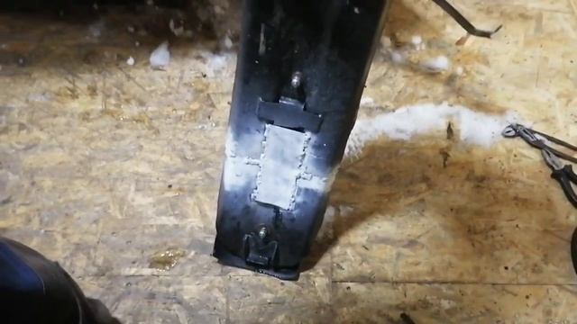 Доработка,изменение формы лыжи снегохода буран.