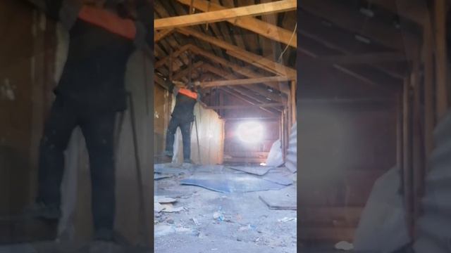 Тёплая мансарда из старого чердака 1 часть