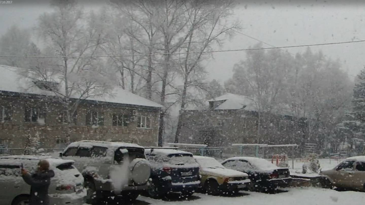 Первый снег. 17.10.2017