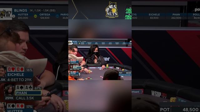 Борьба нервов и выдержек: раздача AA vs. KK vs. QQ в мейне WSOP