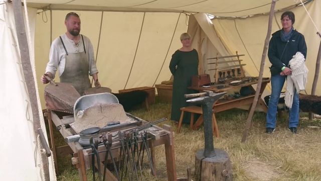 Кузница, фестивла "Дни викингов Мосгорд", Орхус, Дания. 31 июля 2022