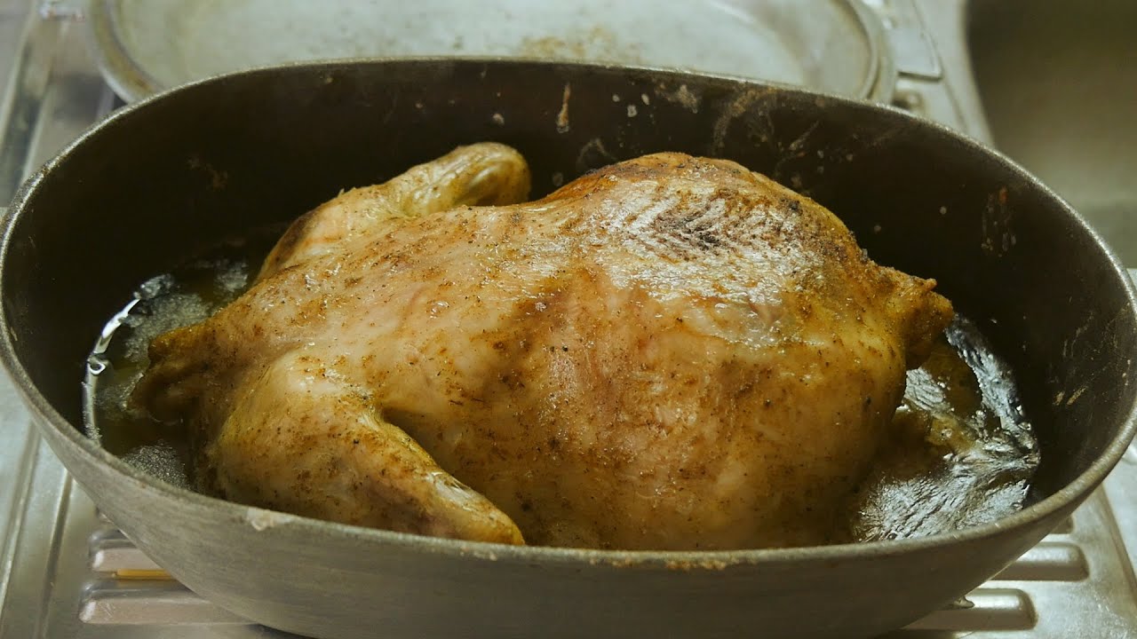 Курица тушёная в духовке.mp4
