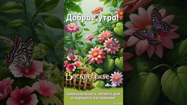 Доброе прекрасное утро💖 Воскресенье💝 Хорошего настроения😊💞
