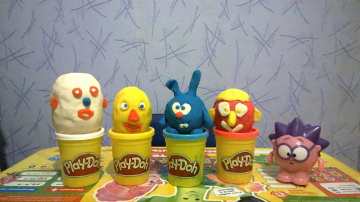 Пластилин Плей До.Юляша и наши чудики из Play Doh