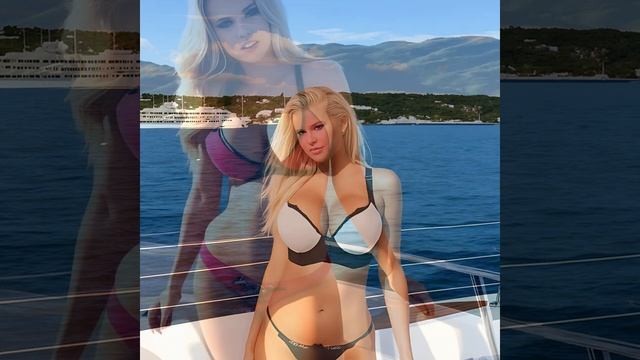 Красивые девушки, блондинки, арт.