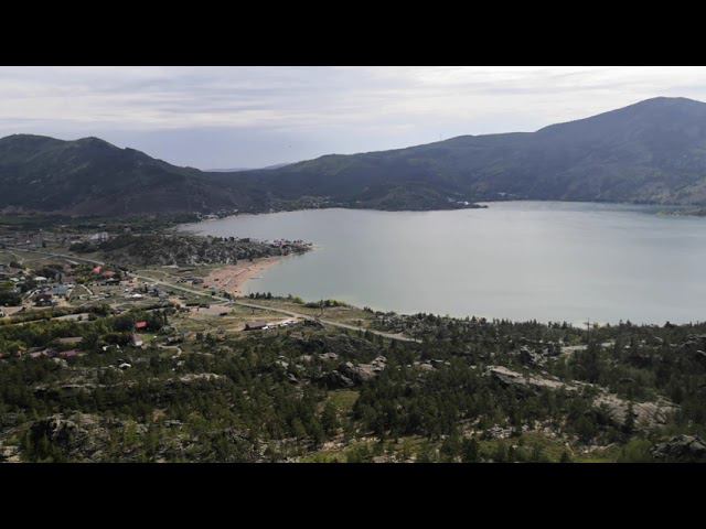 Баян-аул, оз. Жасыбай, вид с инструкторской стены.