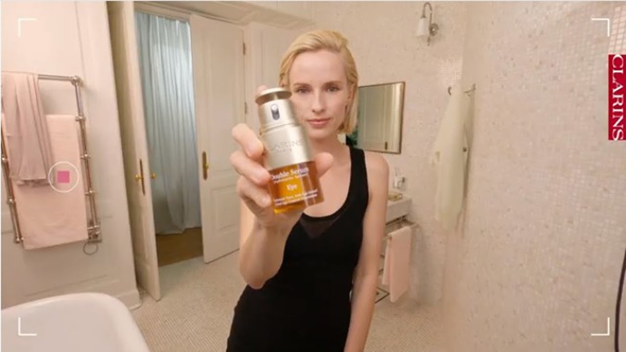 Как наносить сыворотку Double Serum Eye