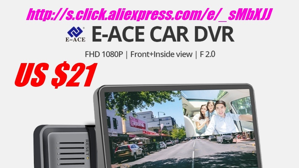 ✅E-ACE, Авто видеорегистратор, 3 камеры, 2020✅