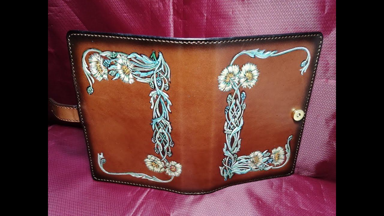 Обложка для ежедневника. Изделия из кожи. СКСтиль. Обложка с кольцами.