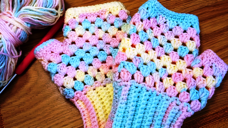 Вяжем МИТЕНКИ крючком. Самые простые и самые удобные митенки!