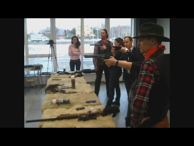 Выездной ковбойский тир в офисе