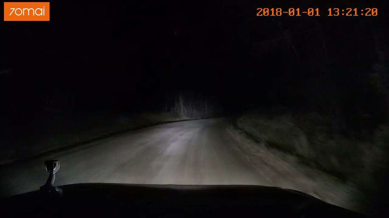 хорошая  гравийка,  хорошая  скорость  100,  темно ,  едем  в первый  раз