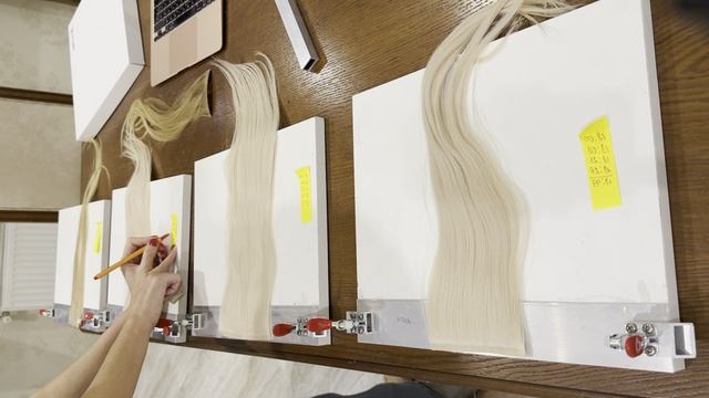 Как быстро залентировать волосы.