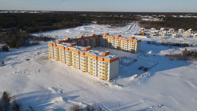 Ход строительства ЖК "Западный квартал", пгт. Белый Яр. Март 2022 год.