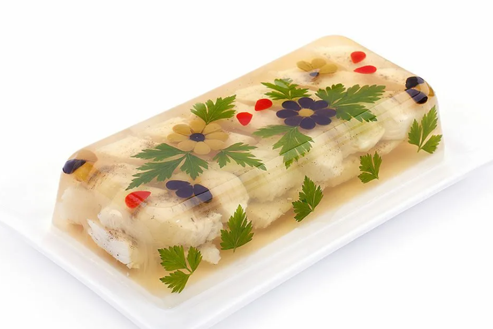 Заливное из рыбьей чешуи