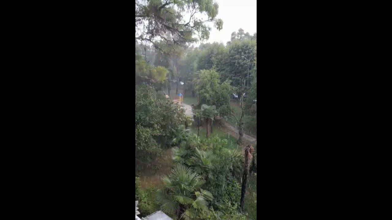 Ливень в Адлере