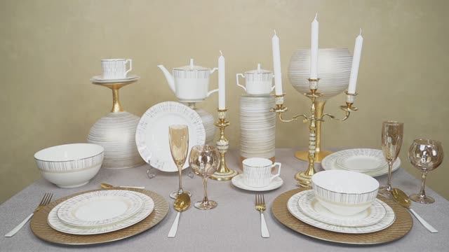 LEFARD / Сервиз "Aurora" ⭐ Лаконичный дизайн с геометрическим рисунком