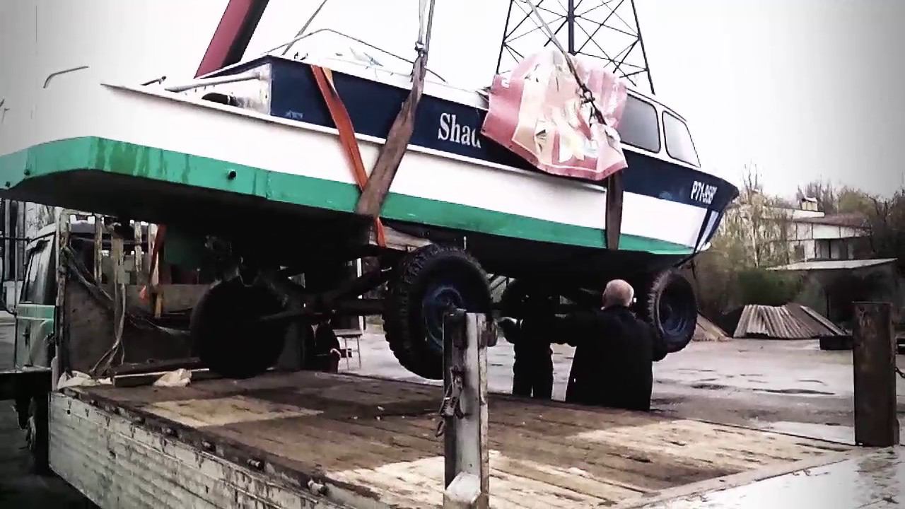 Погрузка катера