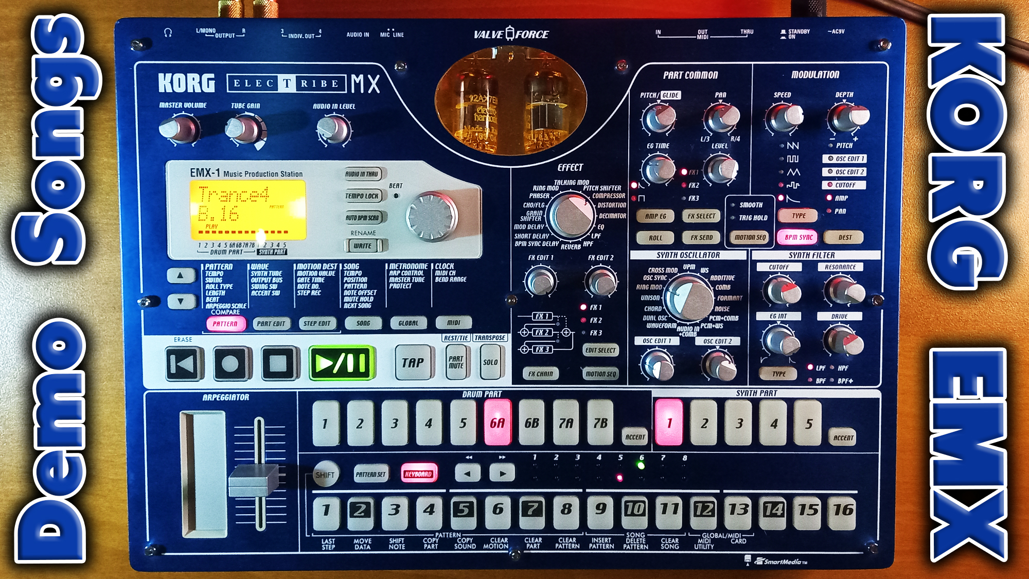 Korg Electribe EMX -  грувбокс 2004 года. Небольшой обзор и послушаем 6 Demo songs.