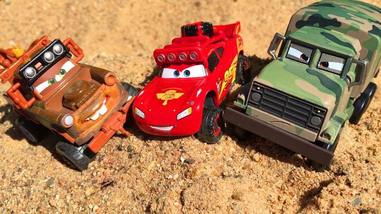 Тачки Монстр Траки Маквин Мэтр и Друг Сержанта Мультики про Машинки для Детей