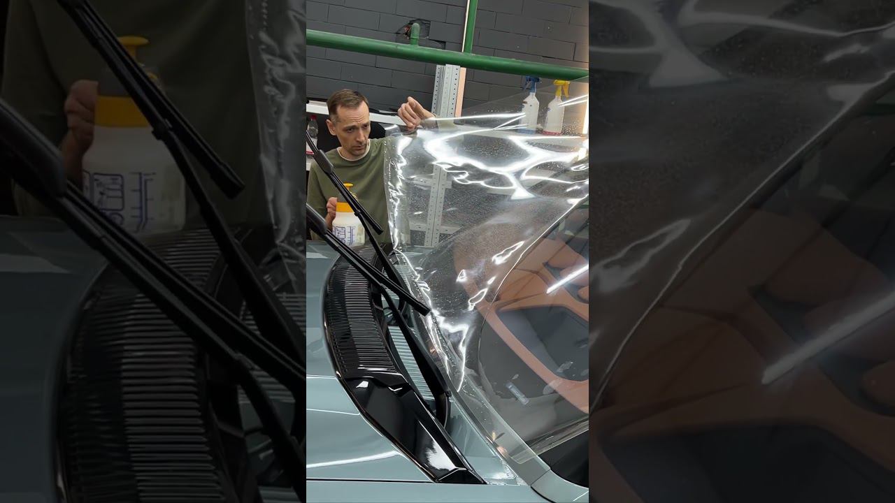 Защитили лобовое BYD, теперь 50.000 км владелец может не переживать за стекло #детейлинг