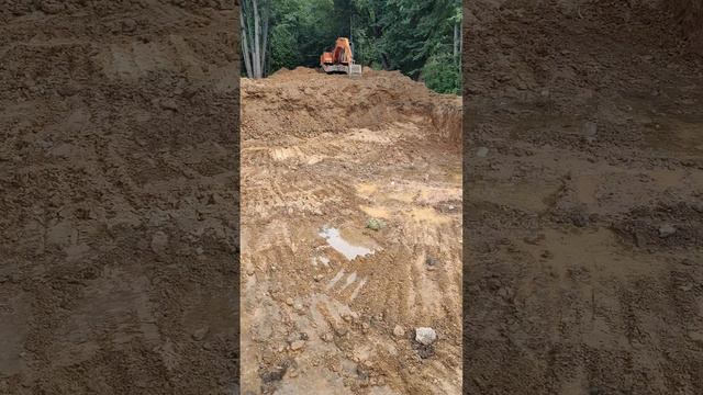 Дом в Селище Этап Котлован #дастрой #стройка #фундамент