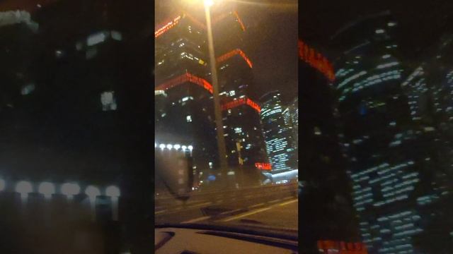 Москва сити ночью.