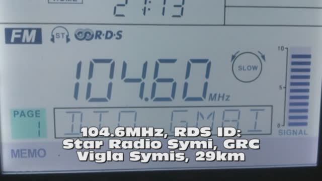 11.08.2017 18:12UTC, [Local], Star Radio, о. Сими, Греция, 29км