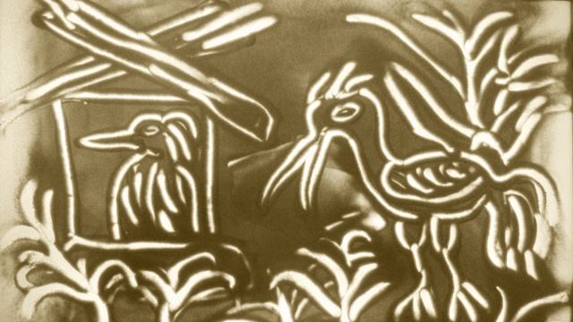 Журавль и цапля