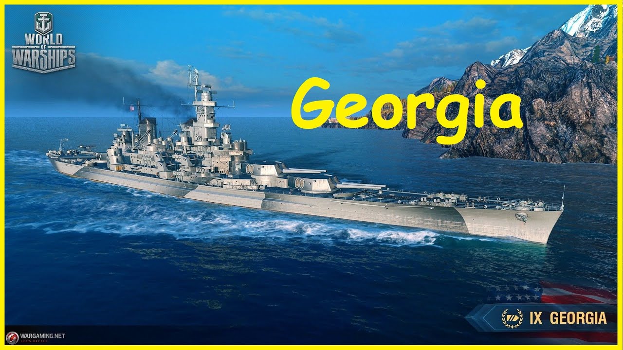 World of Warships ⚓ Georgia ⚓ релакс бой.mp4