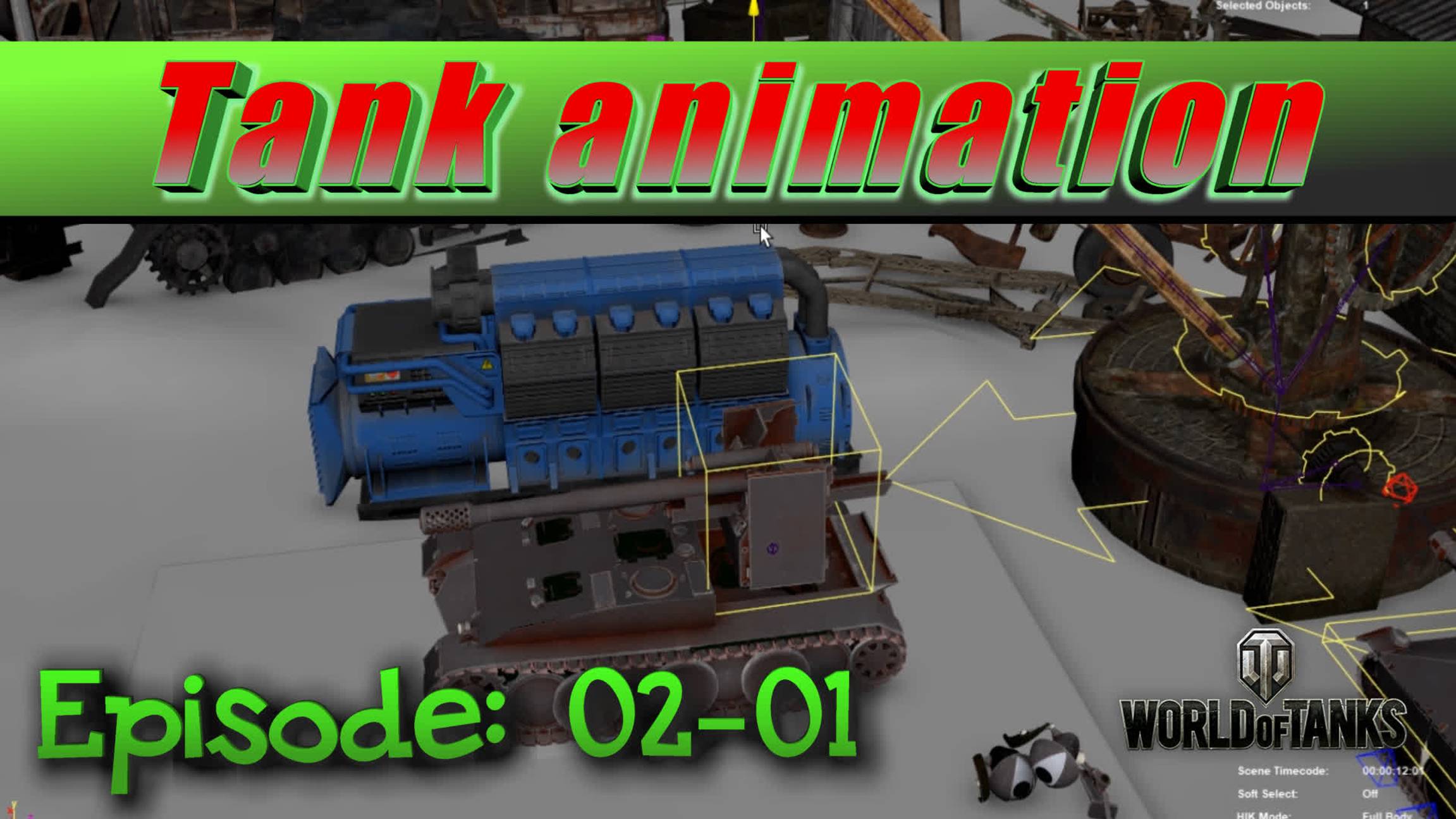 Как делал мультик Грильнокио - Эпизод 02-01 Анимация танка [ ♫ ]