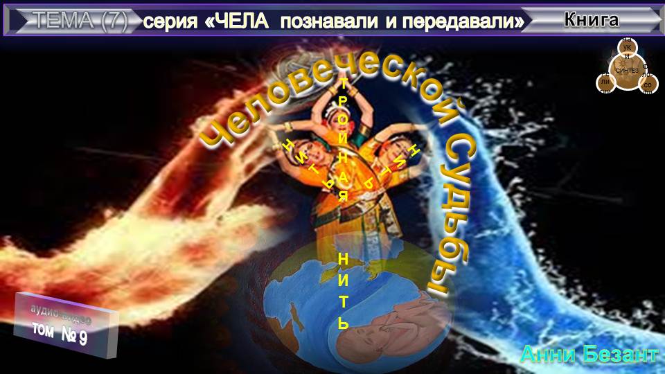 (9) ЗАГАДКИ ЖИЗНИ и как Теософия...-ТРОЙНАЯ НИТЬ ЧЕЛОВЕЧЕСКОЙ СУДЬБЫ - Анни Безант (1847-1933)