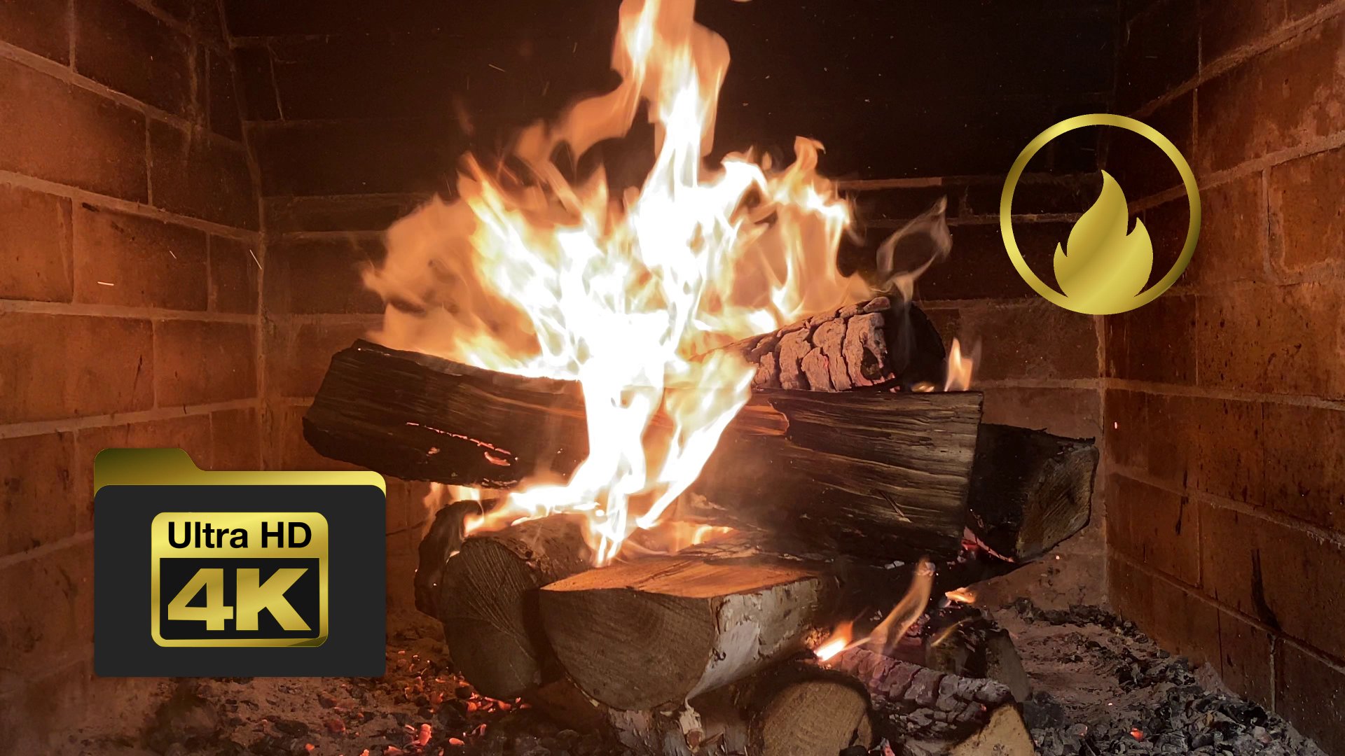 Огонь Камина: Магия и Тепло в 4K