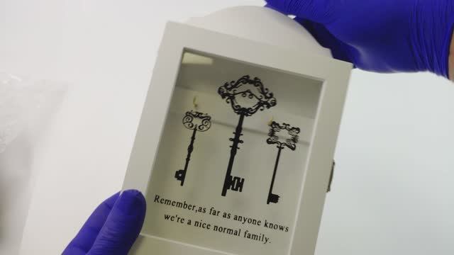 Ключница Miralight, со стеклянной дверцей, ML-6071, белый, 15 х 23 х 5 см.