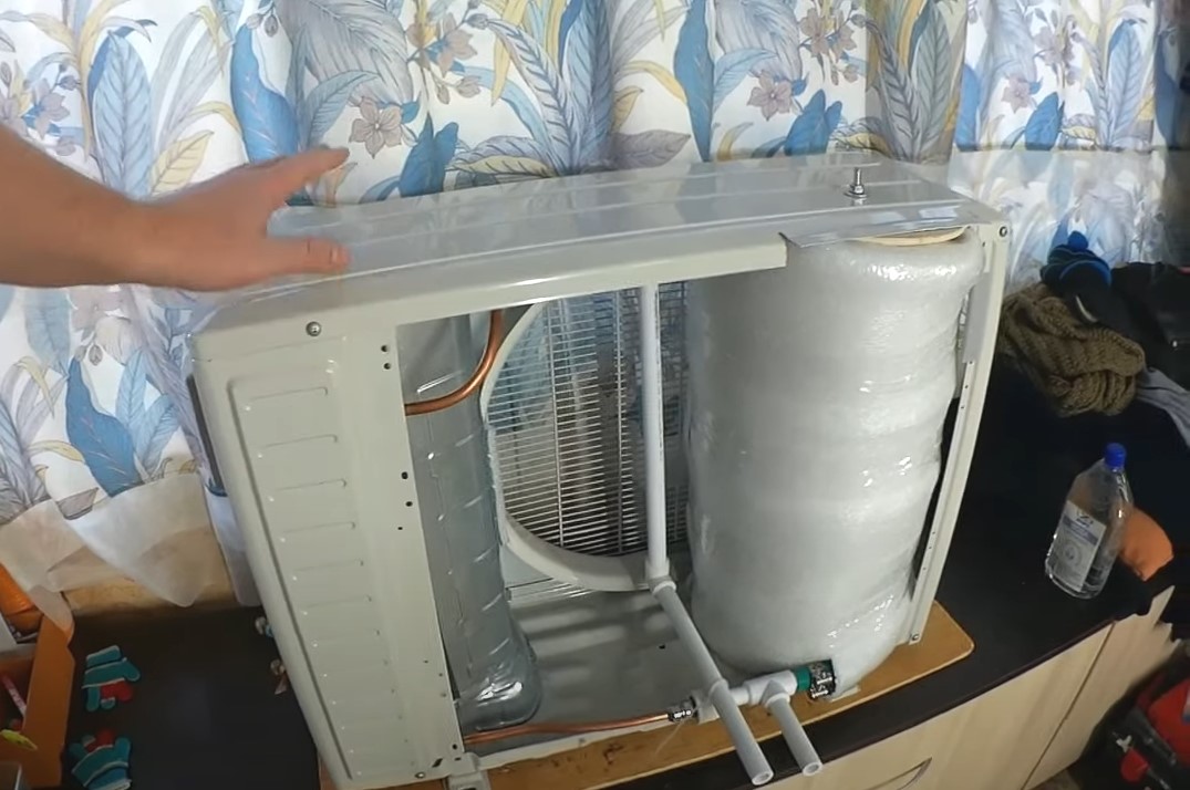 Народный ТЕПЛОВОЙ НАСОС. Обзор готового блока +внутренний. НЕ БЕСПОЛЕЗНАЯ САМОДЕЛКА!